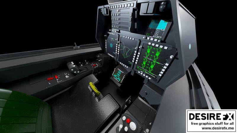 Desire FX 3d models | F-22 COCKPIT 3D model