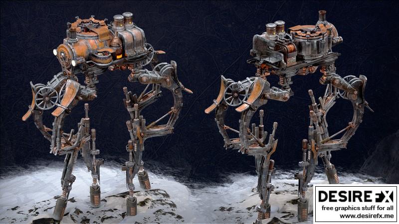 Desire FX 3d models | The Automoton – Frostpunk Fan-art