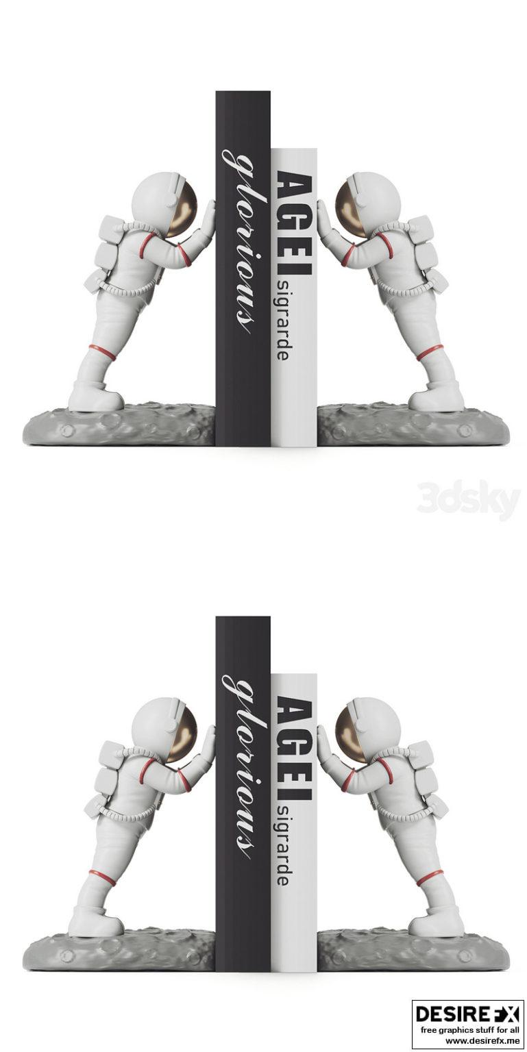 Desire FX 3d models | Astronaut Bookends – 3D Model