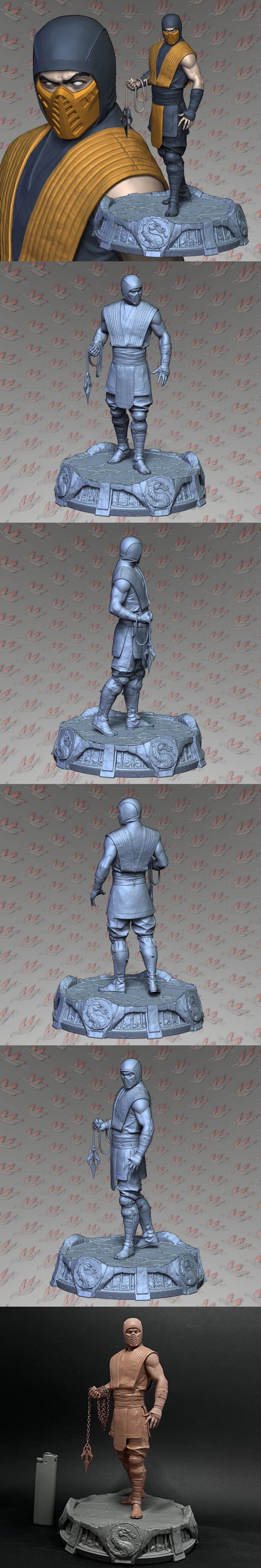 Desire FX 3d models | Classic Scorpion from Mortal Kombat – 3D Print Model