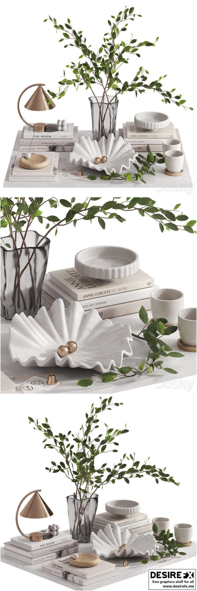 Desire FX 3d models | Decorative set with Meridian Lamp – 3D Model