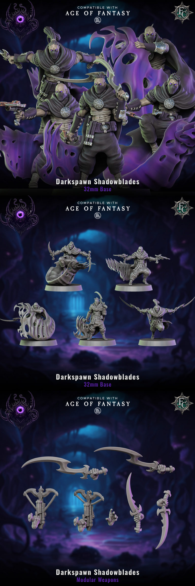 Desire FX 3d models | Fleshcraft Studio – Darkspawn Shadowblades – 3D ...