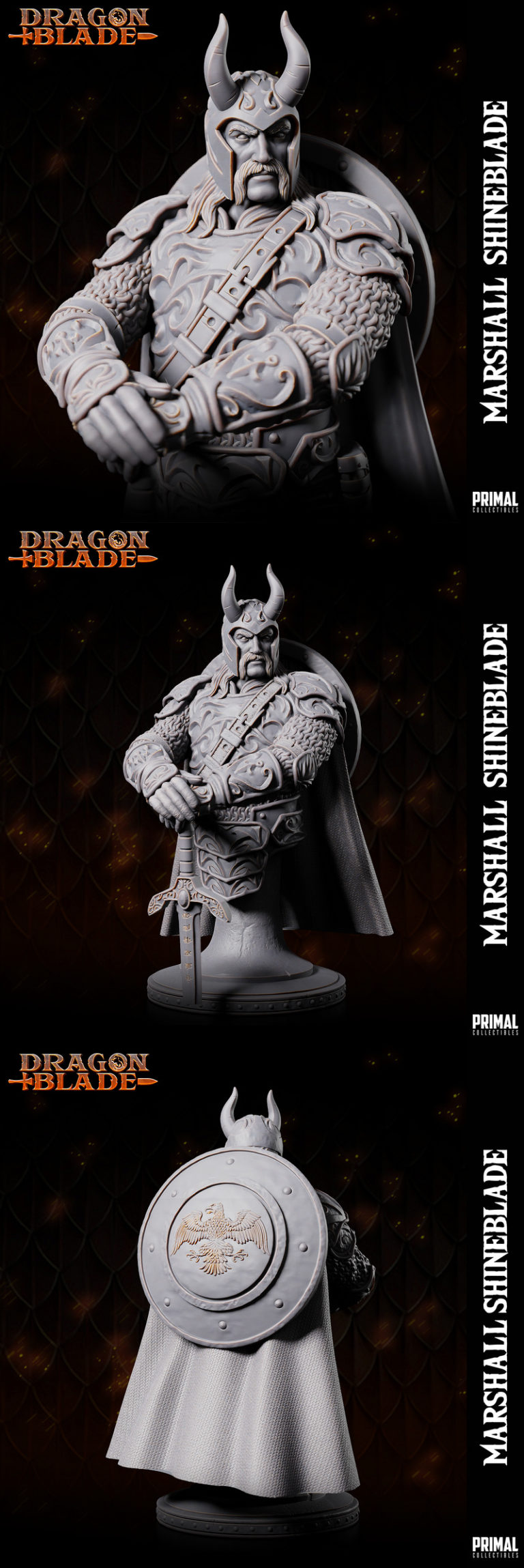 Desire FX 3d models | Marshall Shineblade – Fighter Knight Bust – 3D ...