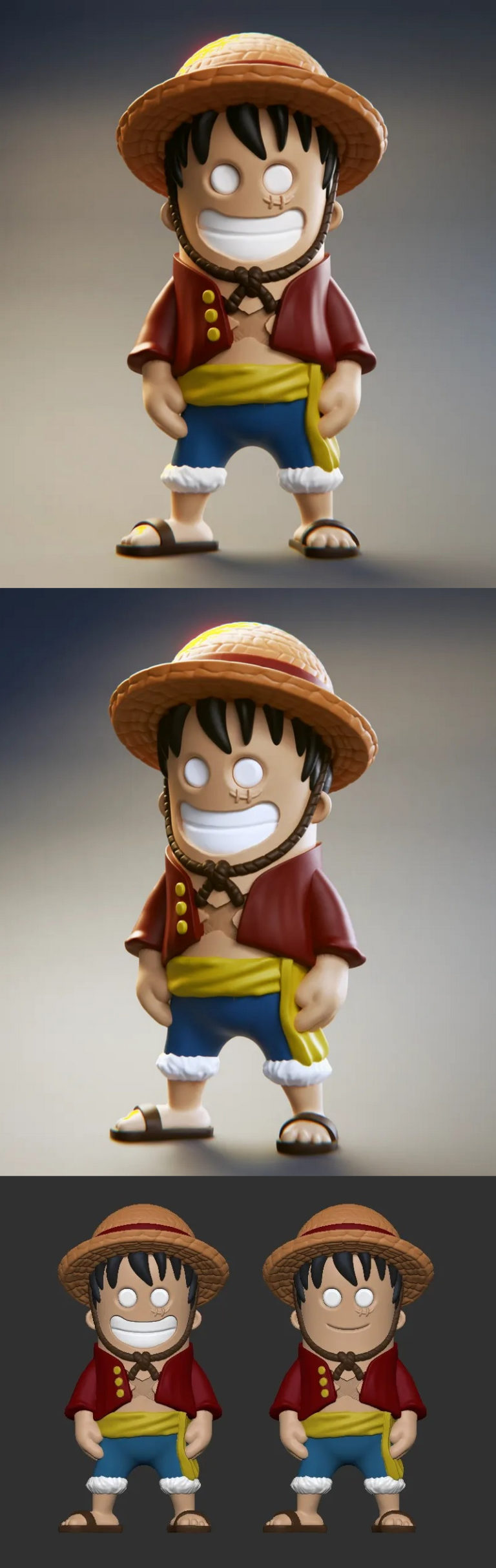 Desire FX 3d models | Mini Luffy – One Piece – 3D Print Model