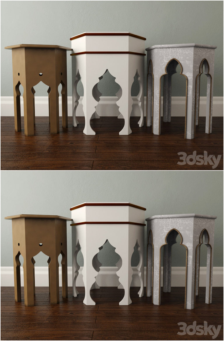 Desire FX 3d models | Moroccan Tables – 3D Model