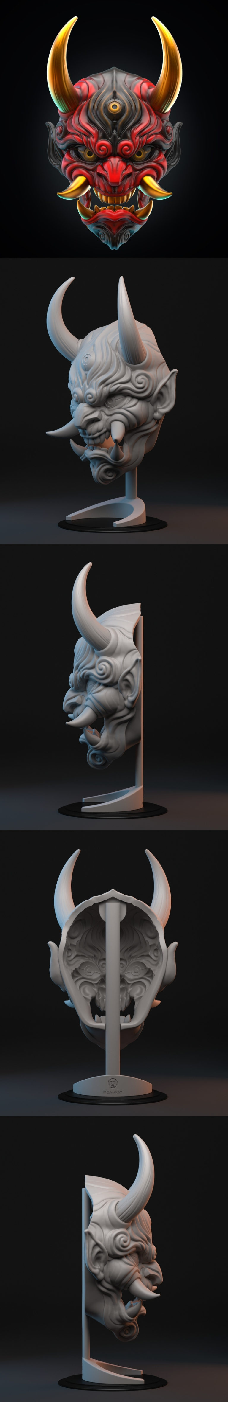 Desire FX 3d models | Oni Mask – 3D Print Model