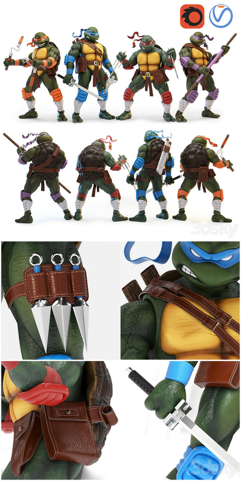 Desire FX 3d models | Teenage Mutant Ninja Turtles (TMNT) – 3D Model