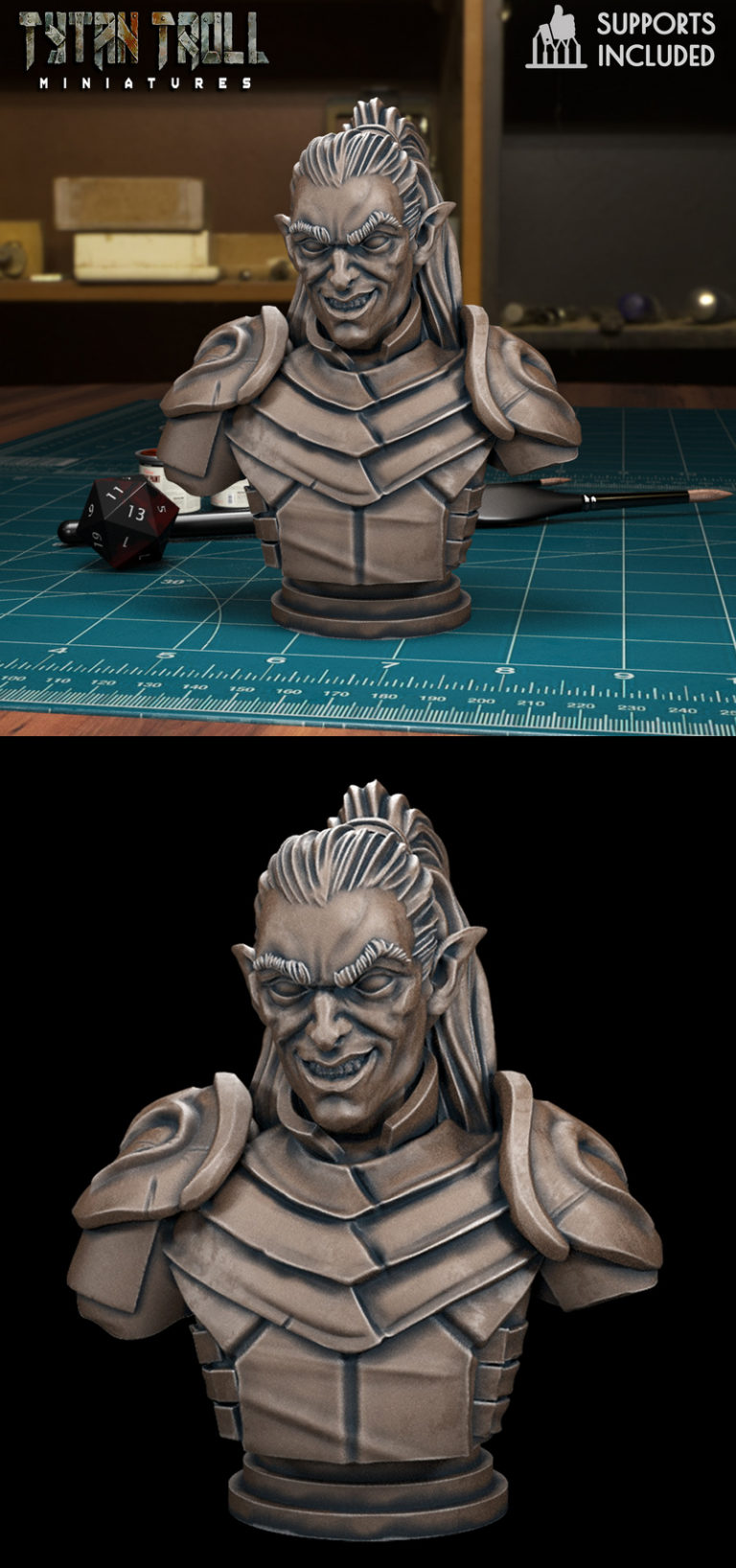 Desire FX 3d models | TytanTroll Miniatures – Rahadin Dusk Elf Fighter ...