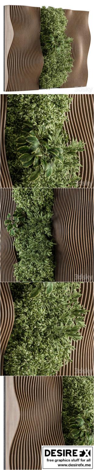 Desire FX 3d models | Vertical Garden Wood Parametric Wall – Wall Decor ...