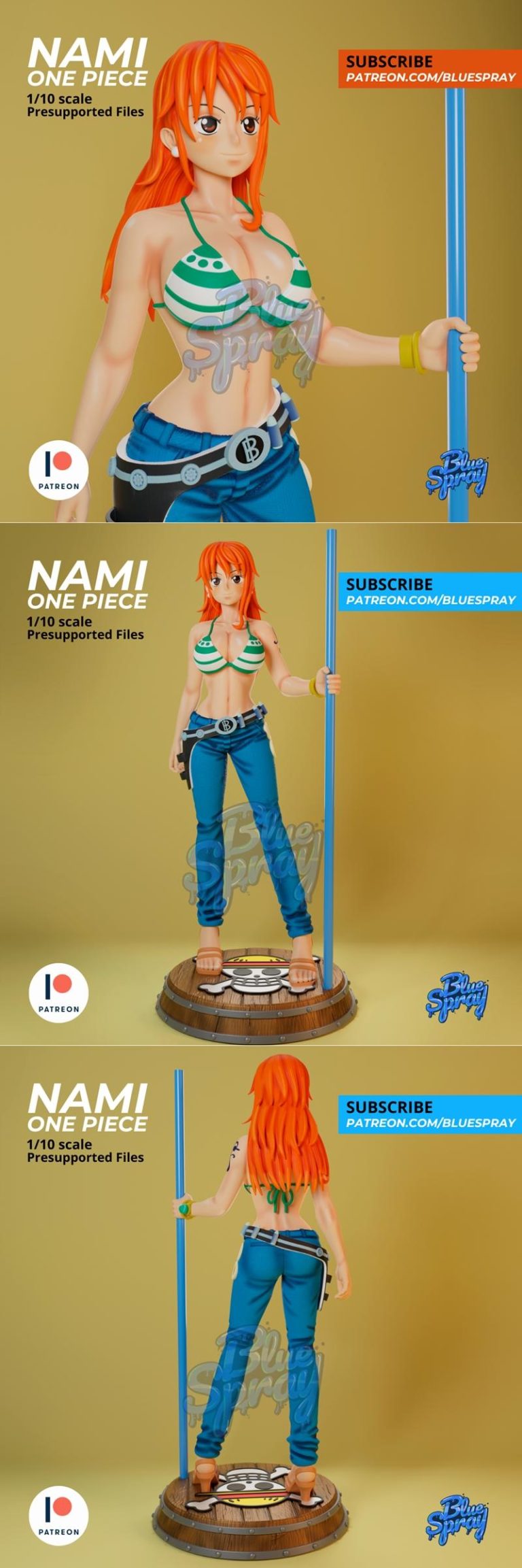 Desire FX 3d models | Blue Spray – Nami One Piece – 3D Print Model STL