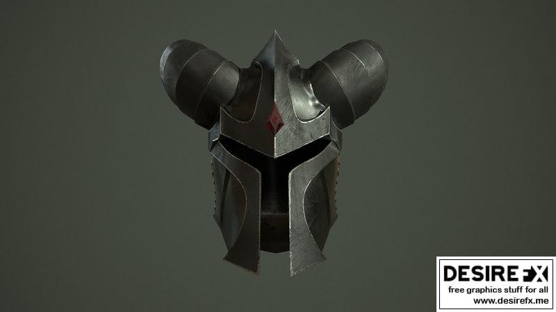 Desire FX 3d models | Dead knight helmet Low-poly 3D model