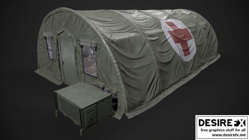 Desire FX 3d models | Modern Military Tent Videogame Asset enhanced ...