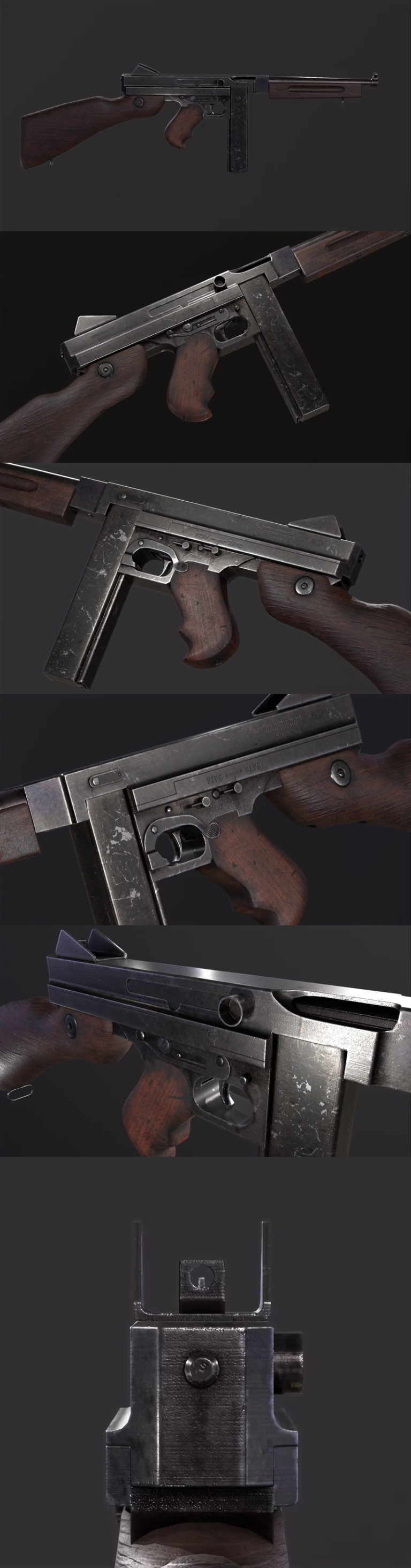 Desire FX 3d models | M1A1 – WW2 Submachine Gun