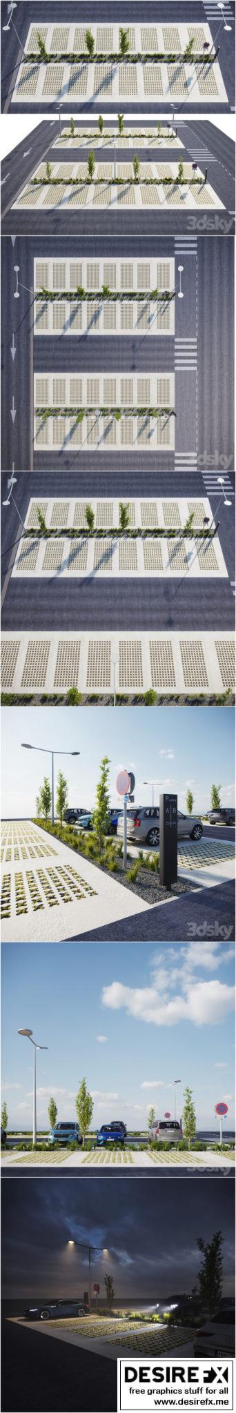 Desire FX 3d models | Outdoor eco-parking – 3D Model