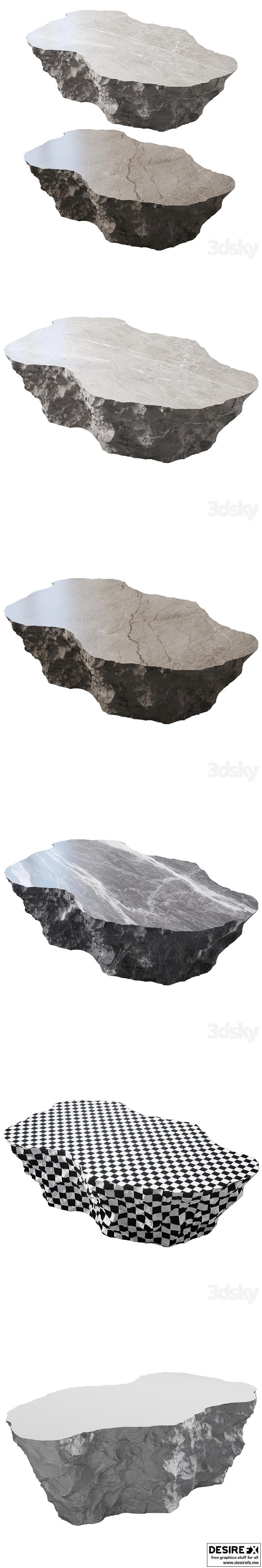 Desire FX 3d models | Stone table №3 – 3D Model