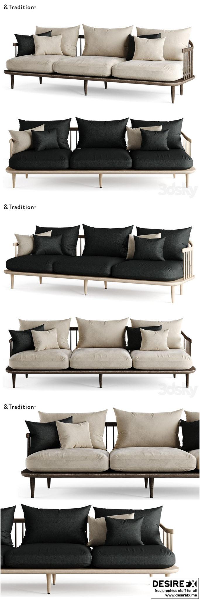Desire FX 3d models | Tradition – Fly SC12 Sofa by Space Copenhagen ...