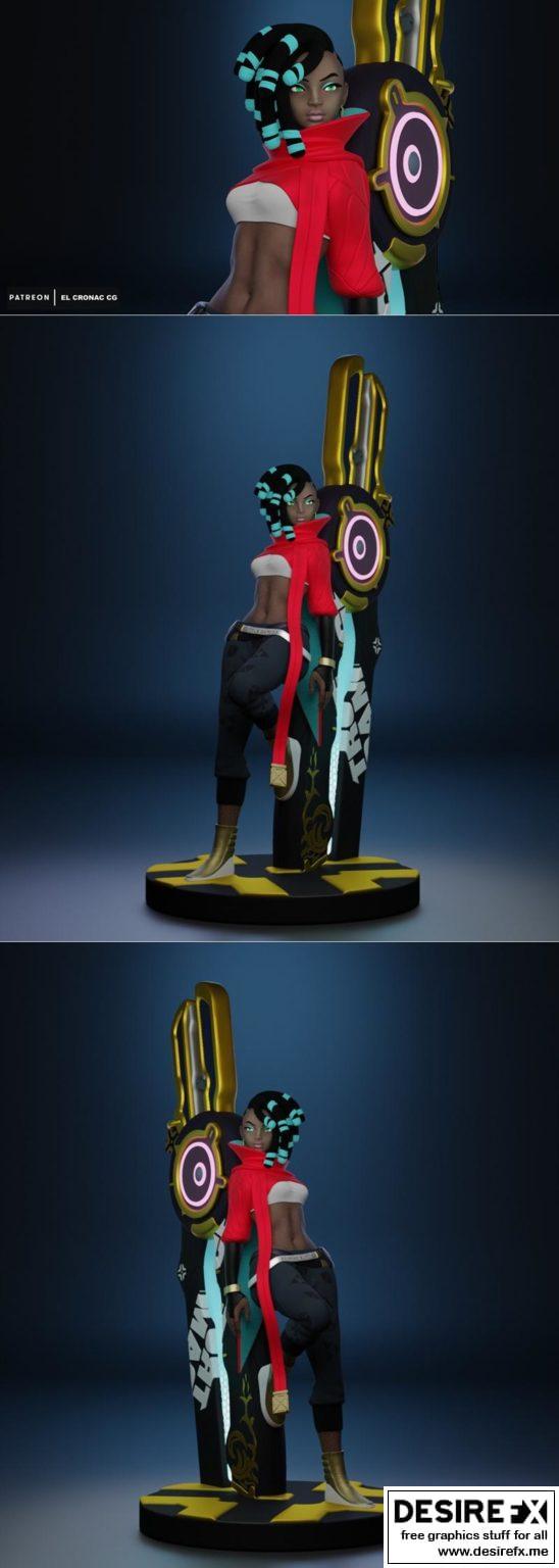 Desire FX 3d models | True Damage Senna – 3D Print Model STL