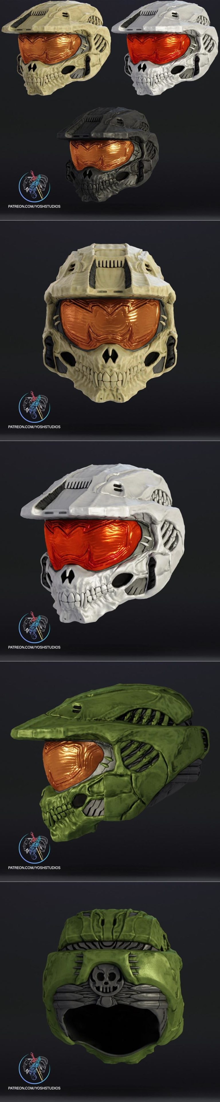 Desire FX 3d models | Skullified Master Chief Helmet – 3D Print Model STL
