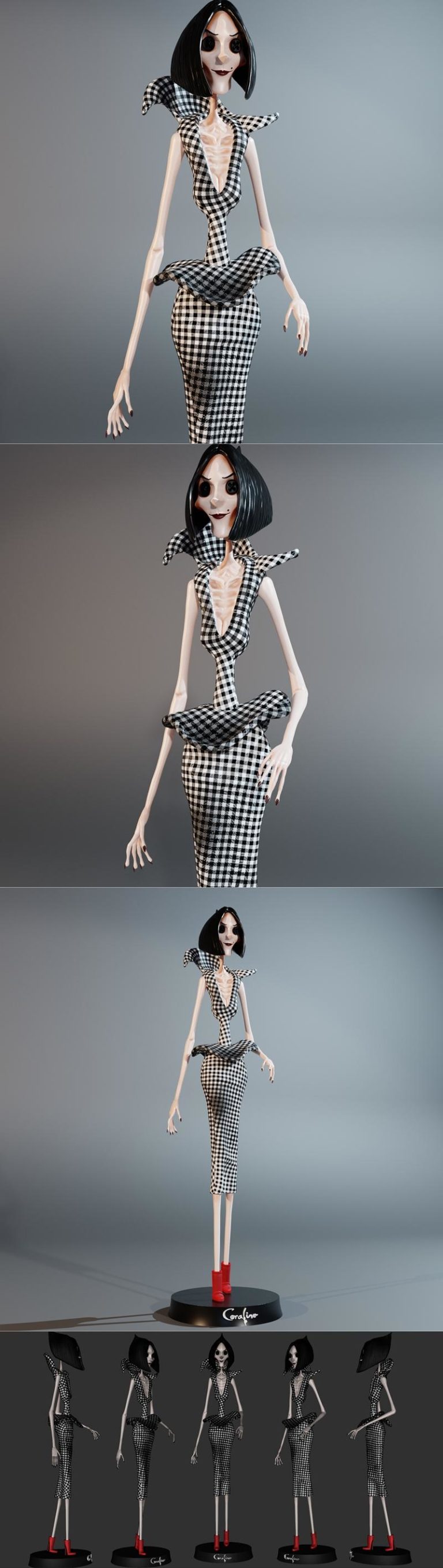 Desire FX 3d models | The Beldam – Other mother – Coraline – 3D Print ...