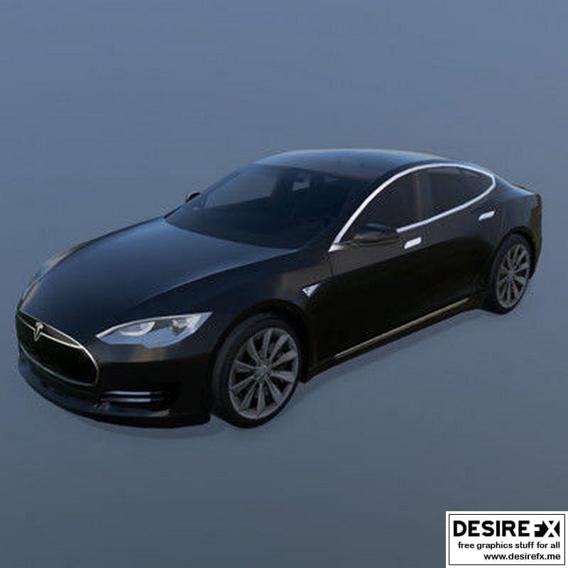 Desire FX 3d models | Tesla Model S 2013 Low-poly 3D model