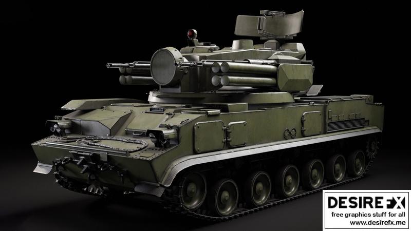 Desire FX 3d models | 2s6 tunguska Soviet and Russian anti-aircraft gun ...