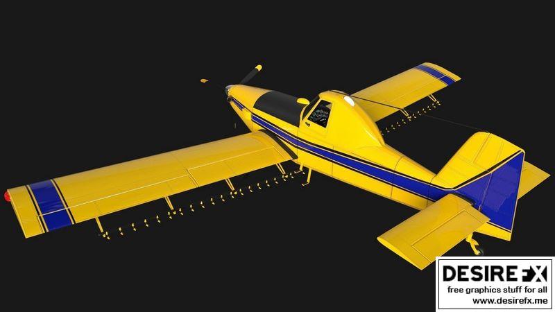 Desire FX 3d models | Crop Duster Low-poly 3D model