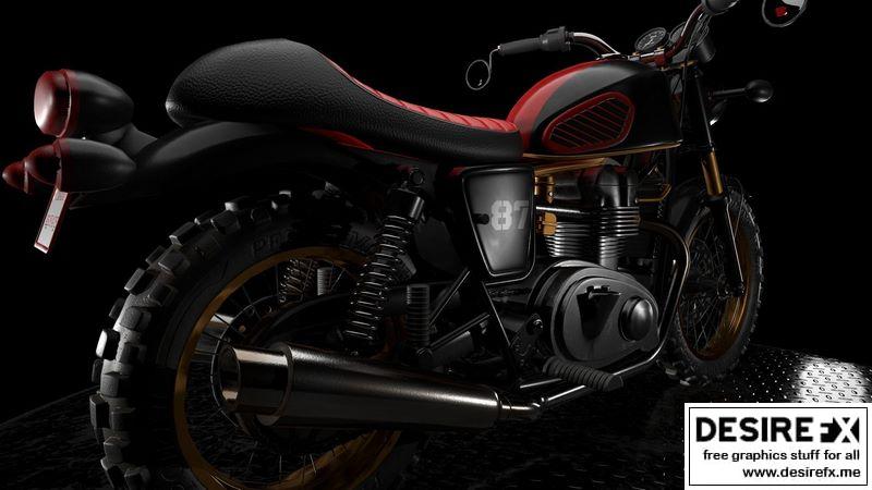 Desire FX 3d models | Cafe Racer Low-poly 3D model