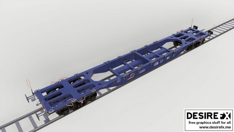 Desire FX 3d models | Container Wagon Low-poly 3D model