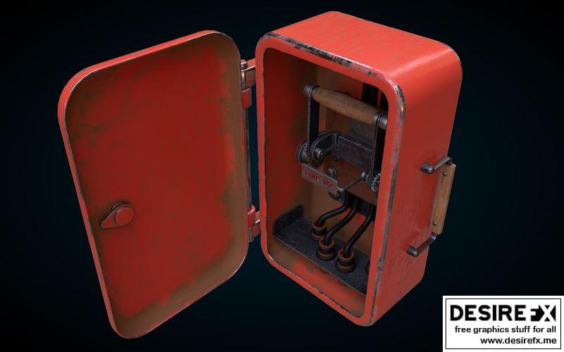 Desire FX 3d models | Electrical panel Fuse Box Low-poly 3D model