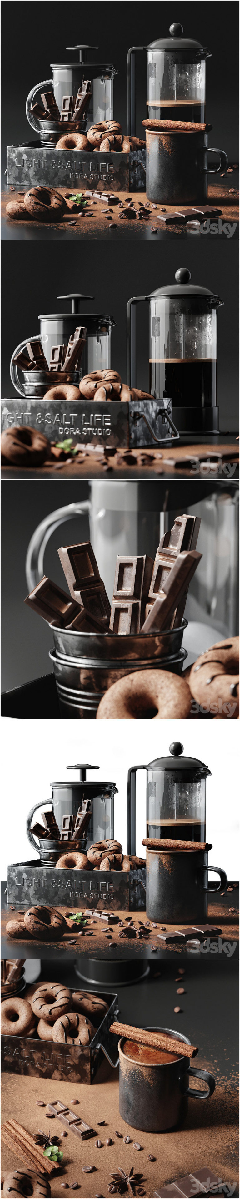 Desire FX 3d models | Coffee set 3 – 3D Model