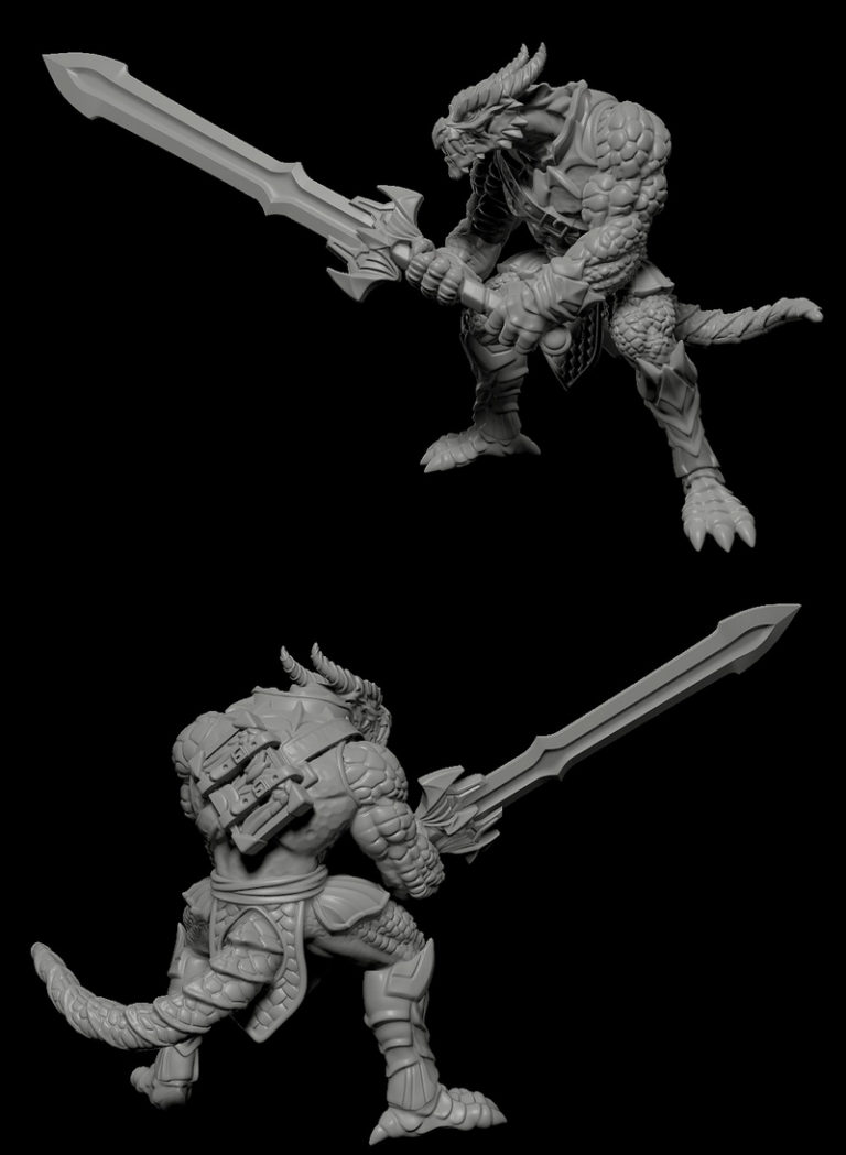 Desire FX 3d models | Dragonborn Paladin – 3D Print Model