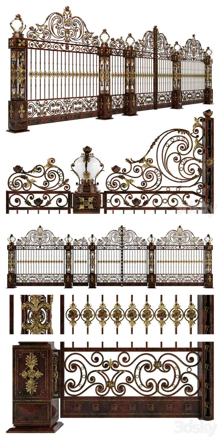Desire FX 3d models | Forged gates wickets and fences N3 – 3D Model