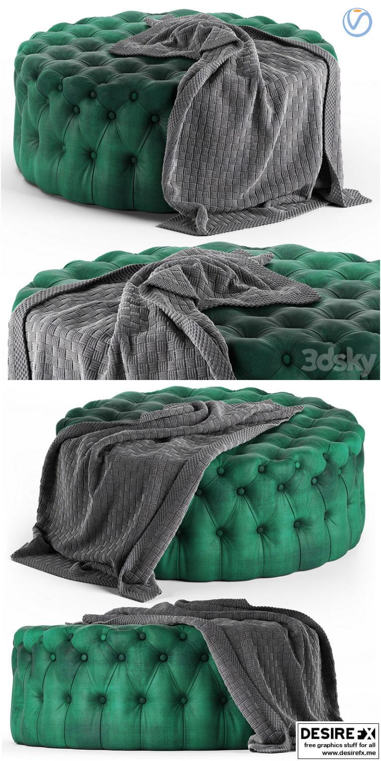 Desire FX 3d models | Loftdesigne Pouf 1520 – 3D Model