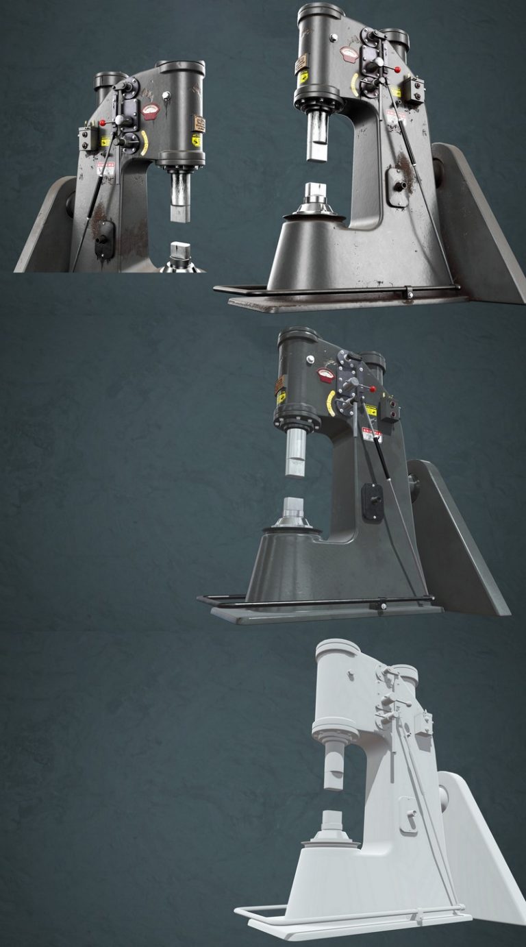 Desire FX 3d models | Mechanical metal forging hammer