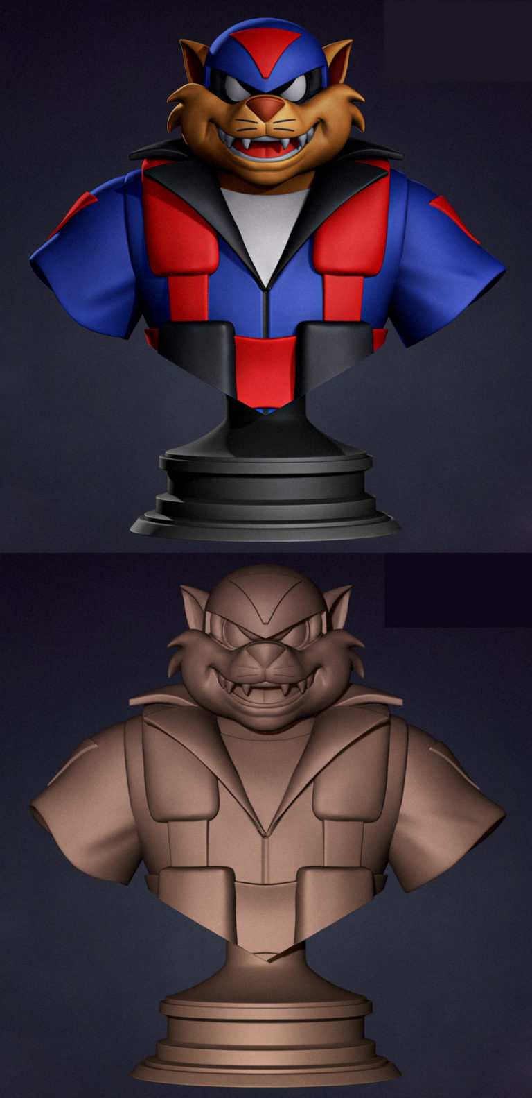 Desire FX 3d models | Swat Cats – T- Bone Bust – 3D Print Model