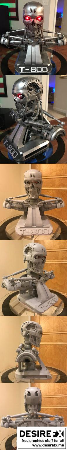 Desire FX 3d models | Terminator T800 Bust – 3D Print Model