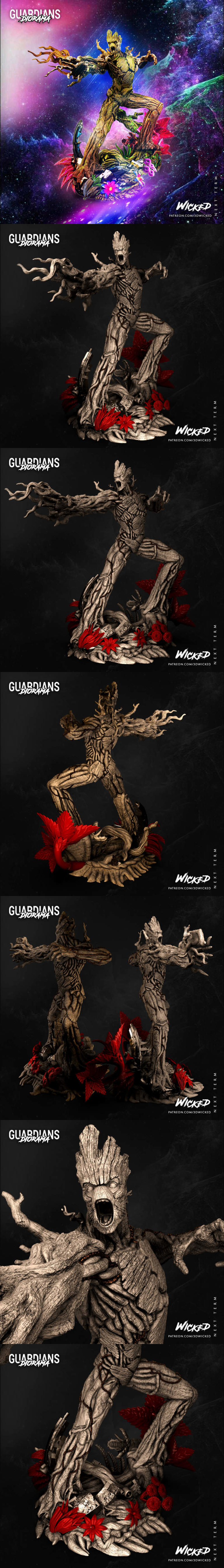 Desire FX 3d models | Wicked – Groot Statue – 3D Print Mode