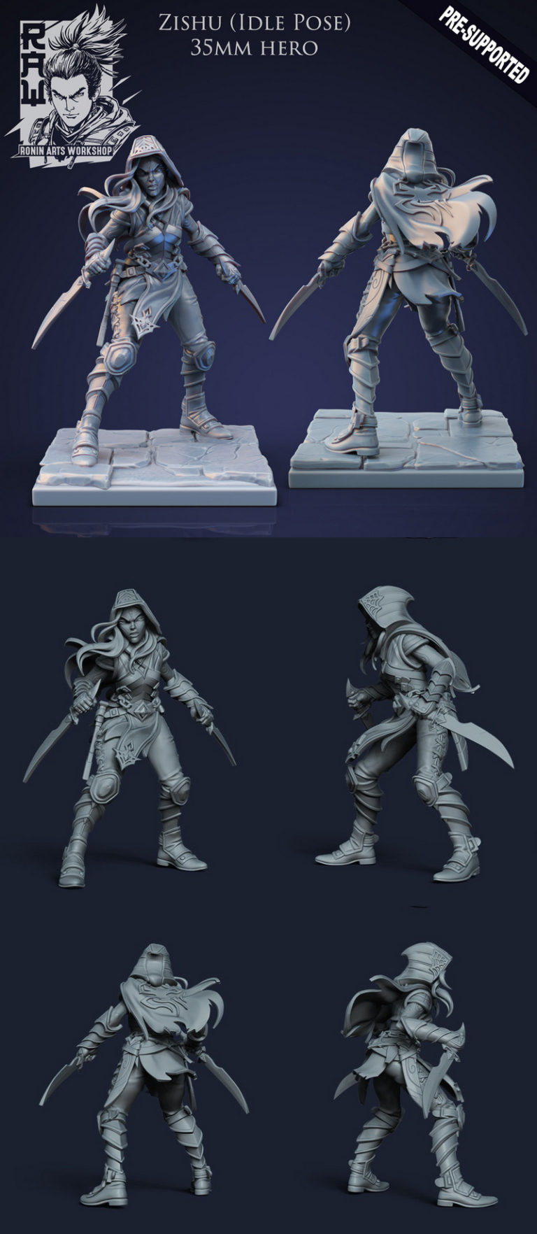 Desire FX 3d models | Zishu The Rogue (Idle Pose) – 3D Print Model