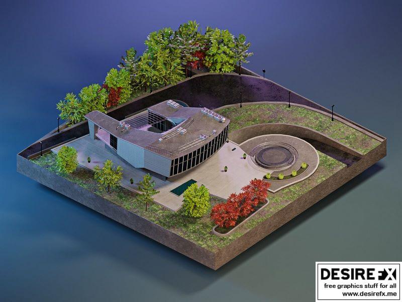 Desire FX 3d models | Avengers HQ – Avengers Low-poly 3D model