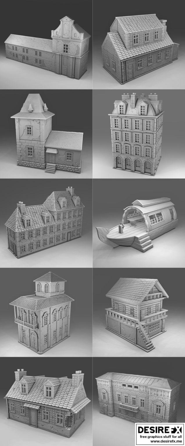 Desire FX 3d models | Napoleonic War Architeture – 3D Print Model STL