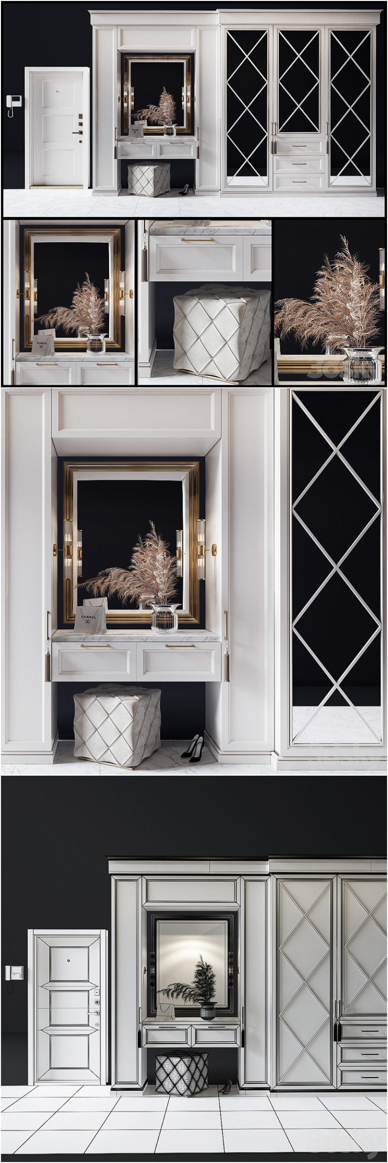 Desire FX 3d models | Composition in the hallway_53 – 3D Model