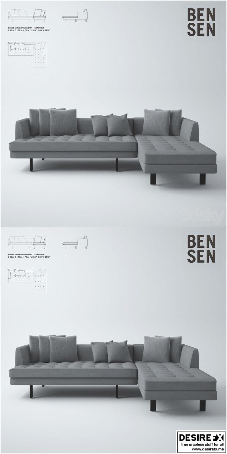 Desire FX 3d models | Edward Sectional Bensen – 3D Model