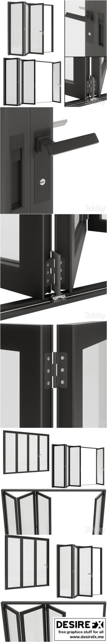 Desire FX 3d models | Folding sliding metal doors windows – 3D Model
