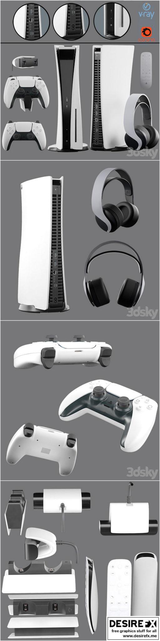Desire FX 3d models | Game console Sony PlayStation 5_CET – 3D Model