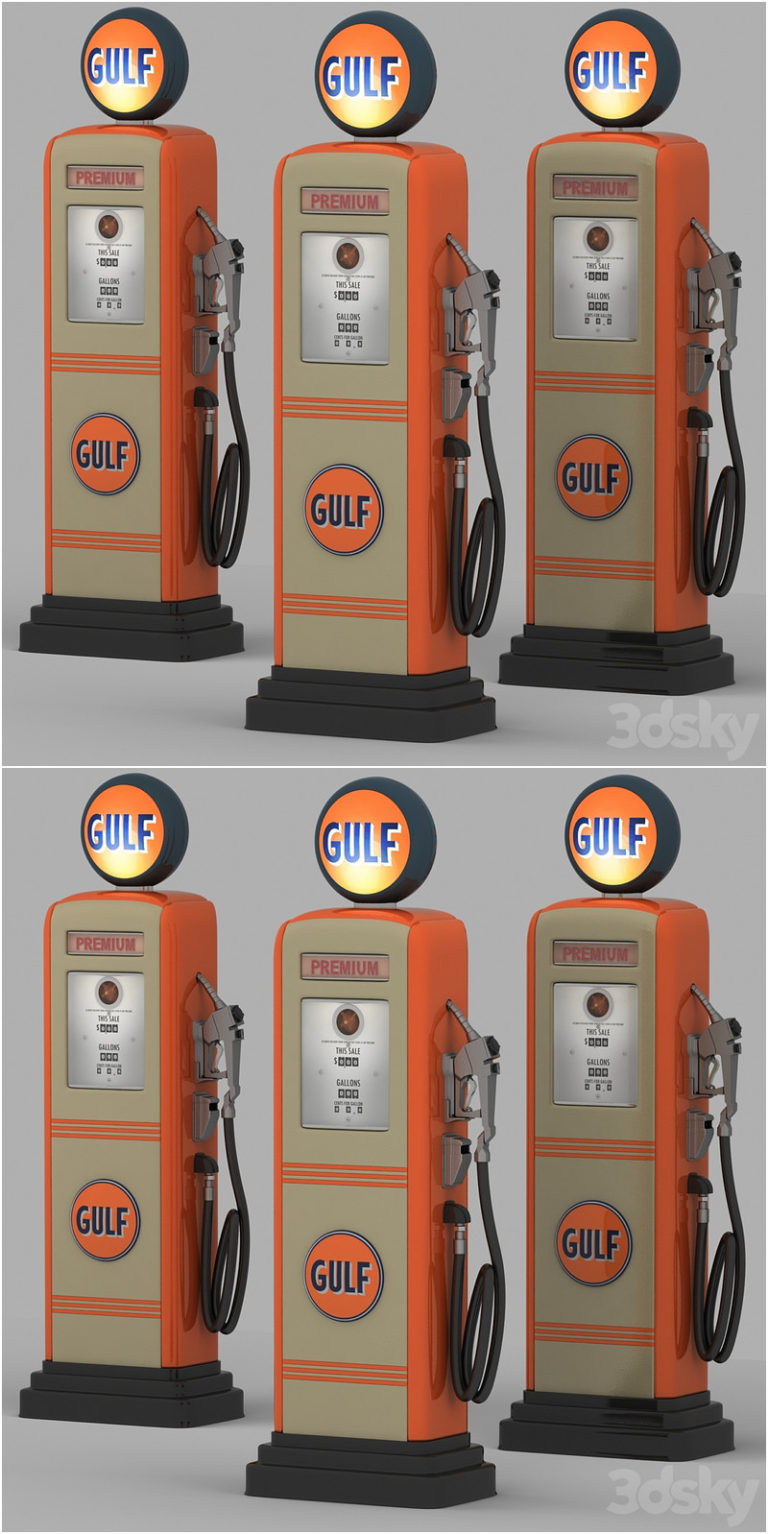 Desire FX 3d models | Gulf gas station – 3D Model