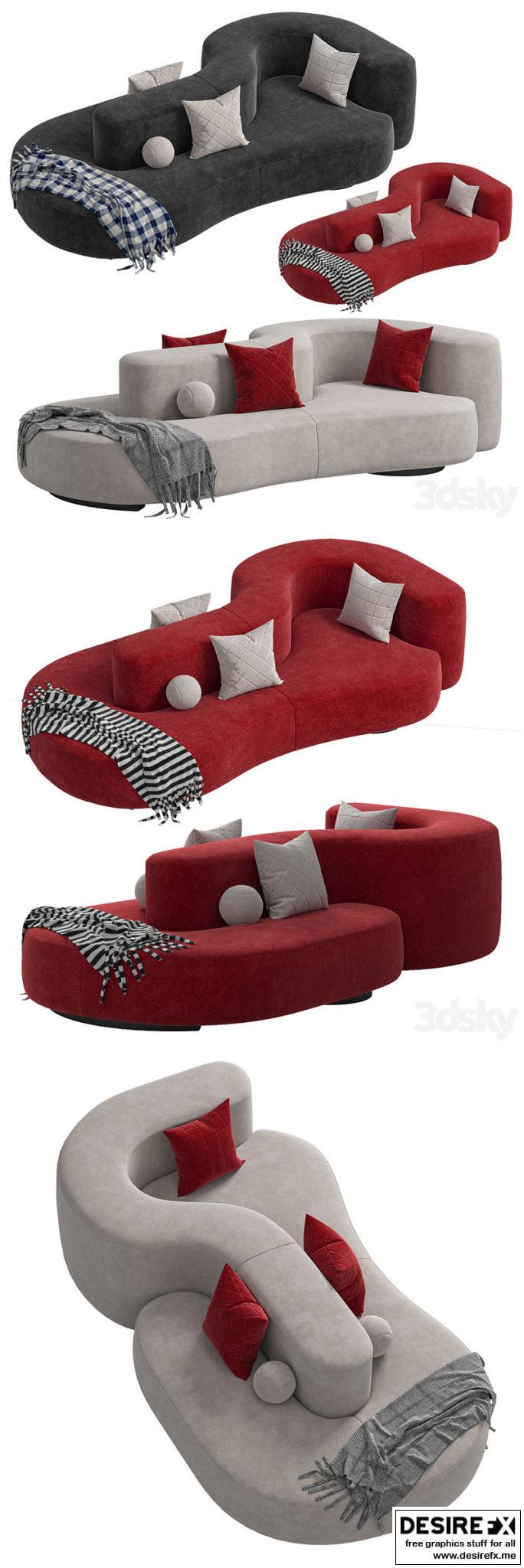 Desire FX 3d models | Kay Sofa – 3D Model