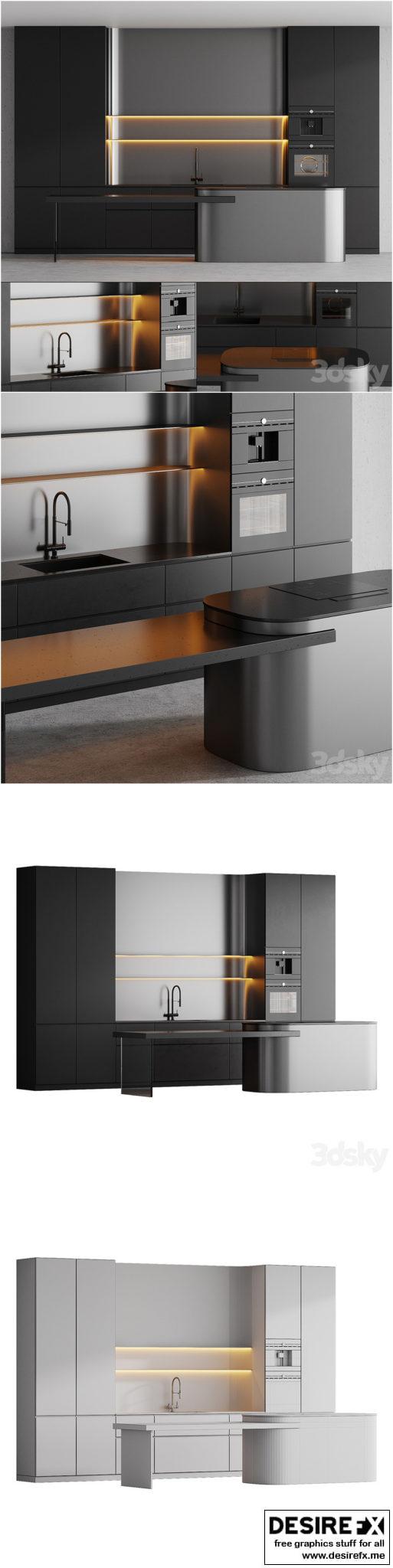 Desire FX 3d models | Kitchen in modern style 001 modern kitchen – 3D Model