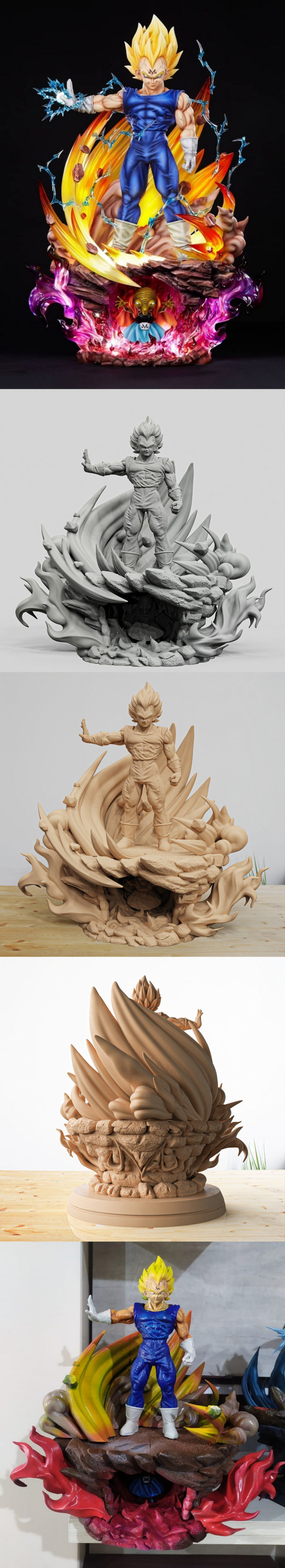 Desire FX 3d models | Majin Vegeta – Dragon Ball Z – 3D Print Model