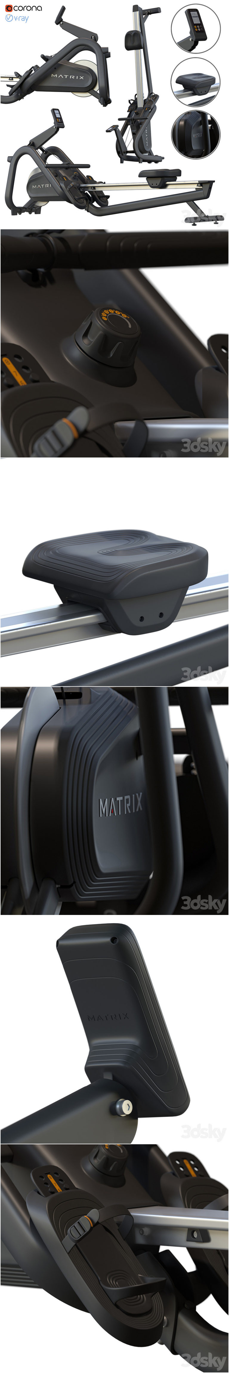 Desire FX 3d models | Matrix Rower – 3D Model