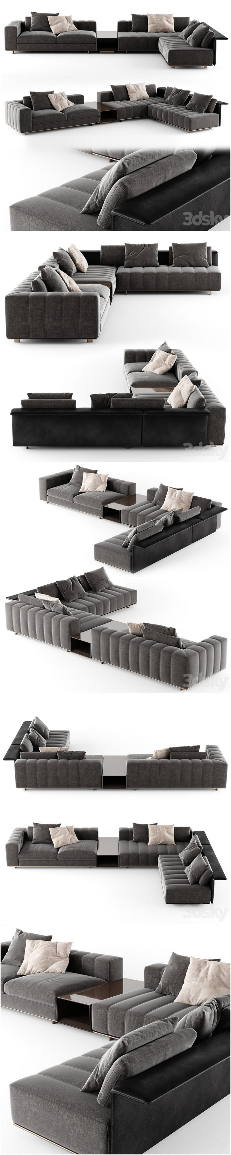 Desire FX 3d models | Minotti Freeman Sofa 08 – 3D Model